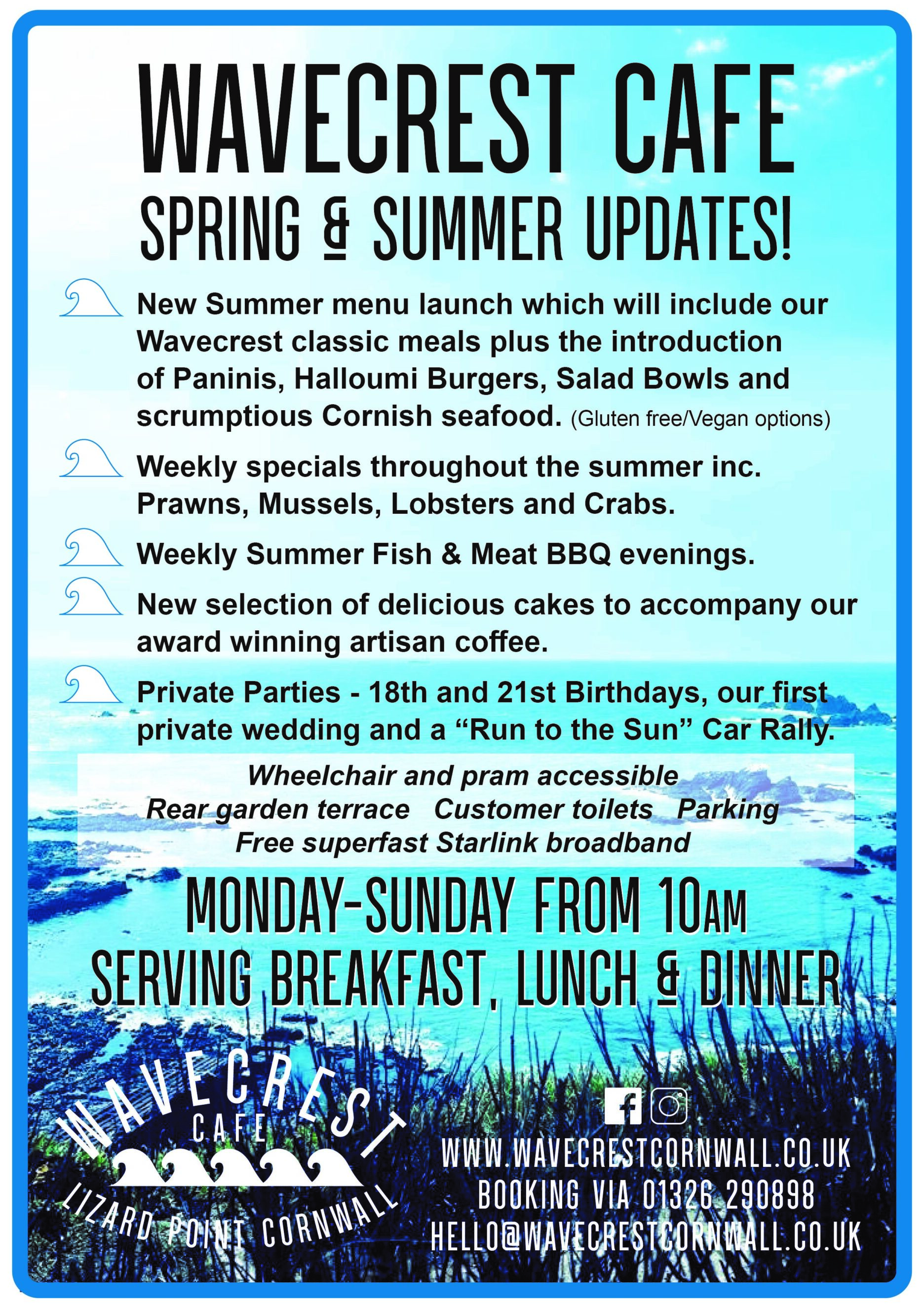 LATEST NEWS & UPDATES - Wavecrest Café